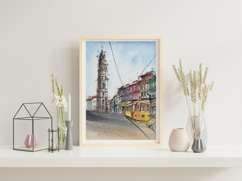 Porto Print Portugal Travel Poster Porto Gift Portuguese Art Watercolor ...