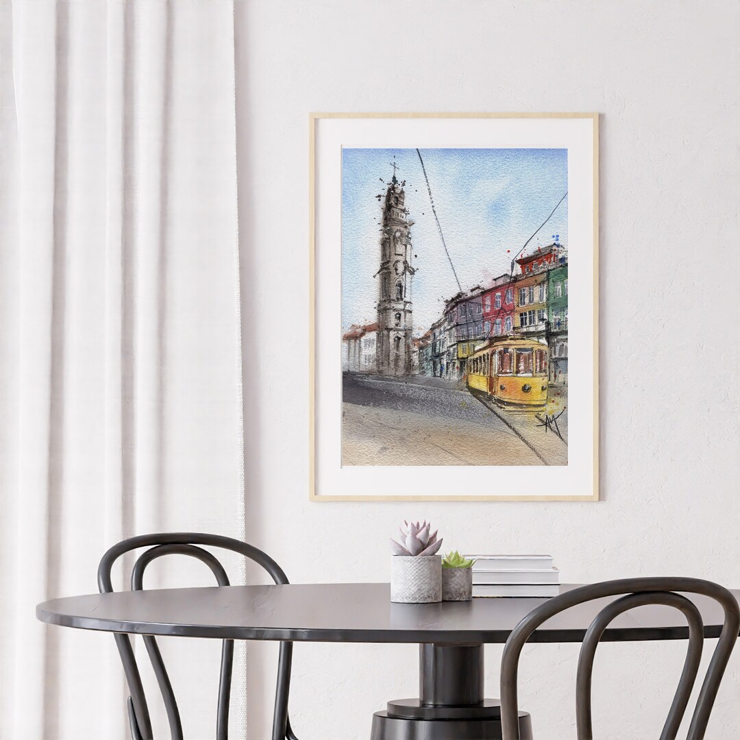 Porto Print Portugal Travel Poster Porto Gift Portuguese Art Watercolor ...