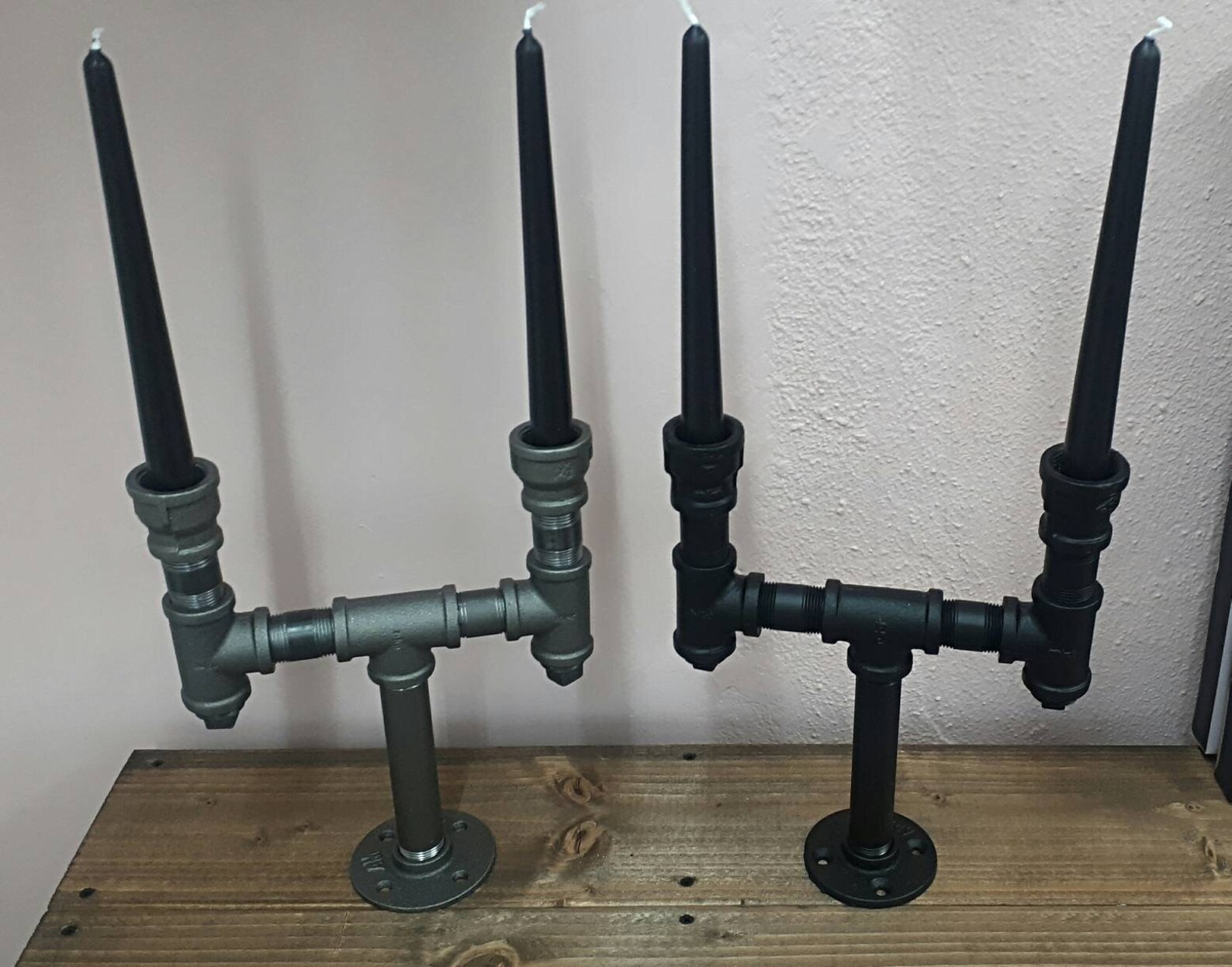 Industrial Pipe Candle Holder | Etsy