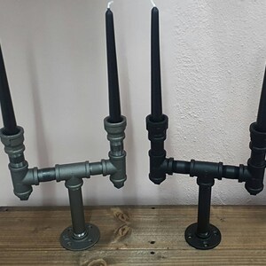 Industrial Pipe Candle Holder - Etsy
