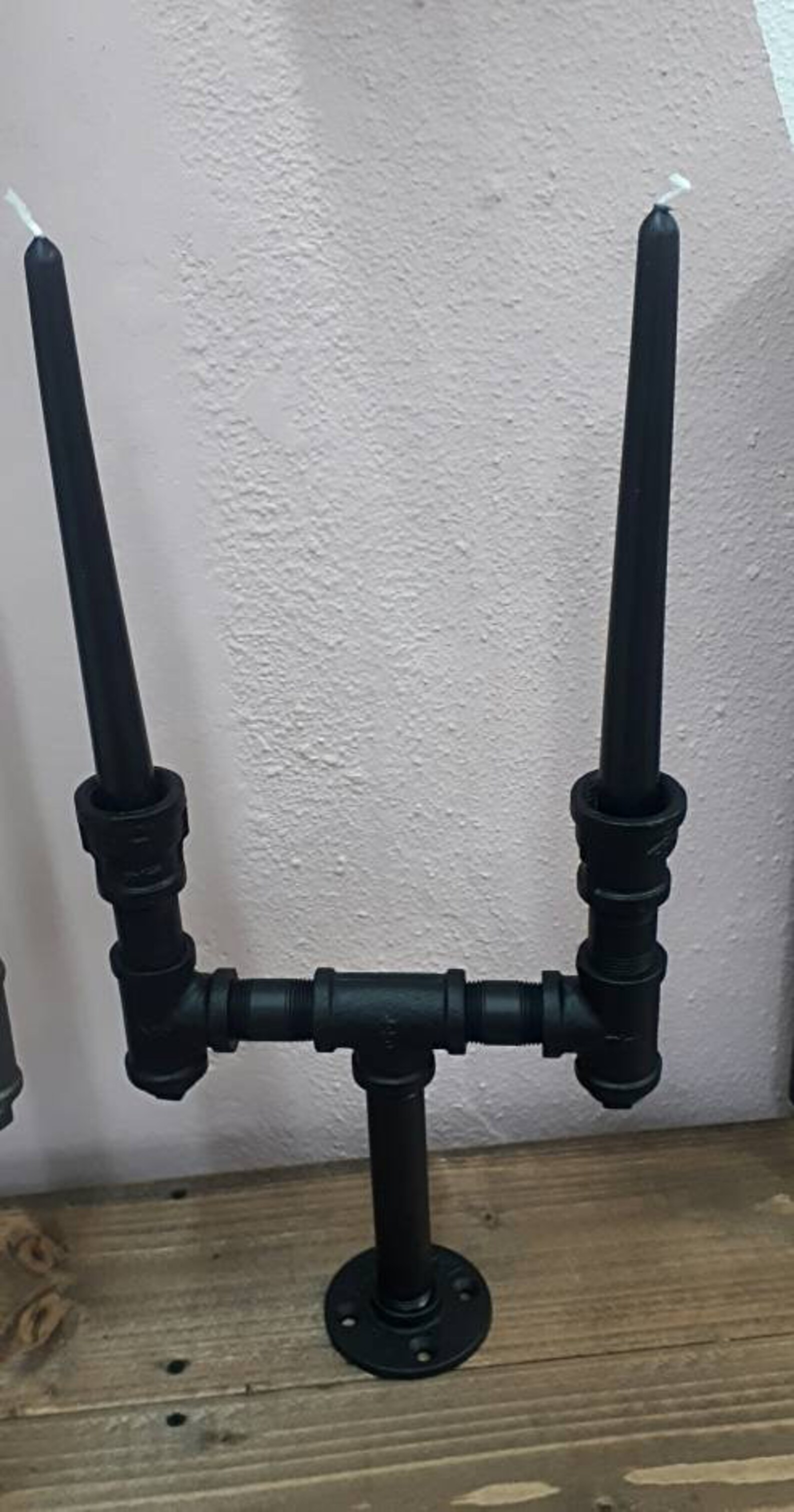 Industrial Pipe Candle Holder | Etsy