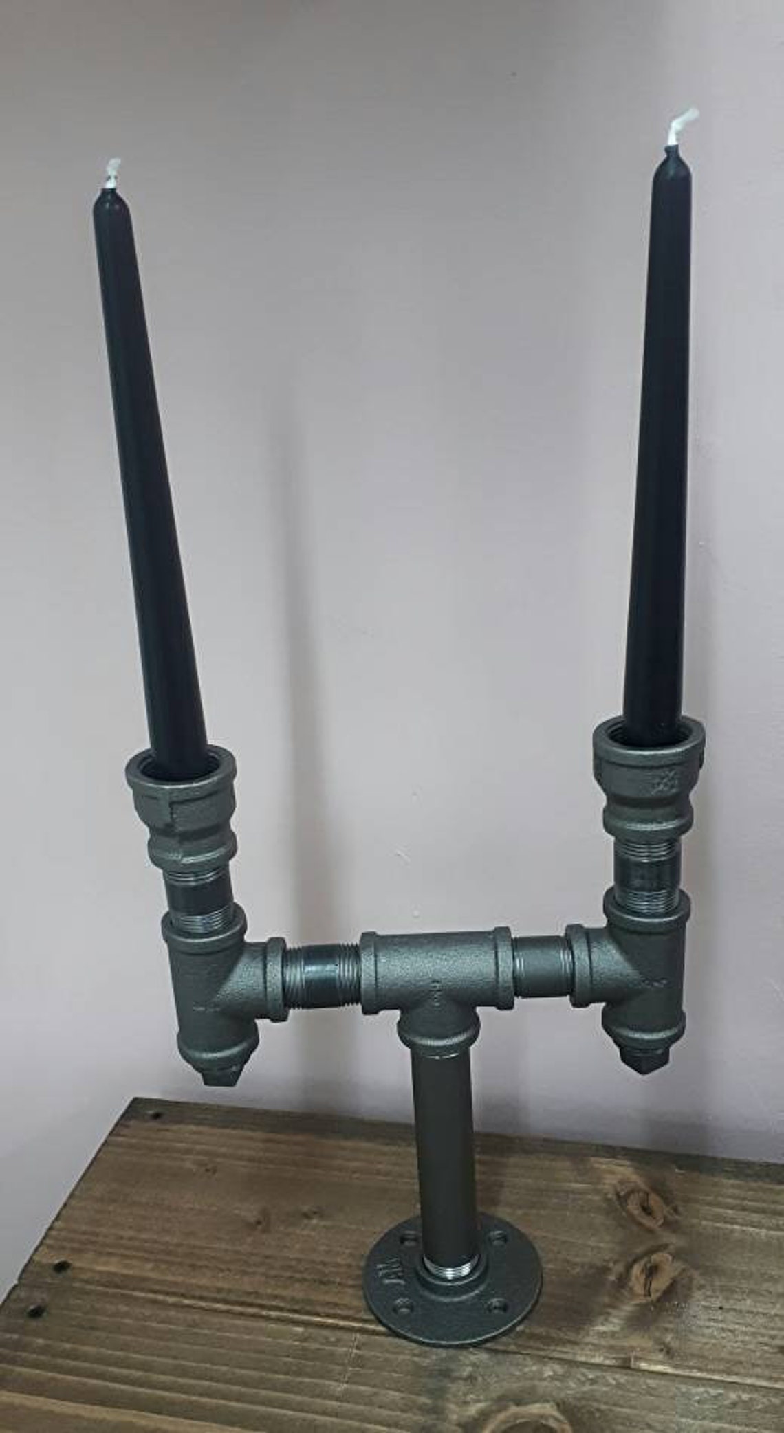 Industrial Pipe Candle Holder | Etsy