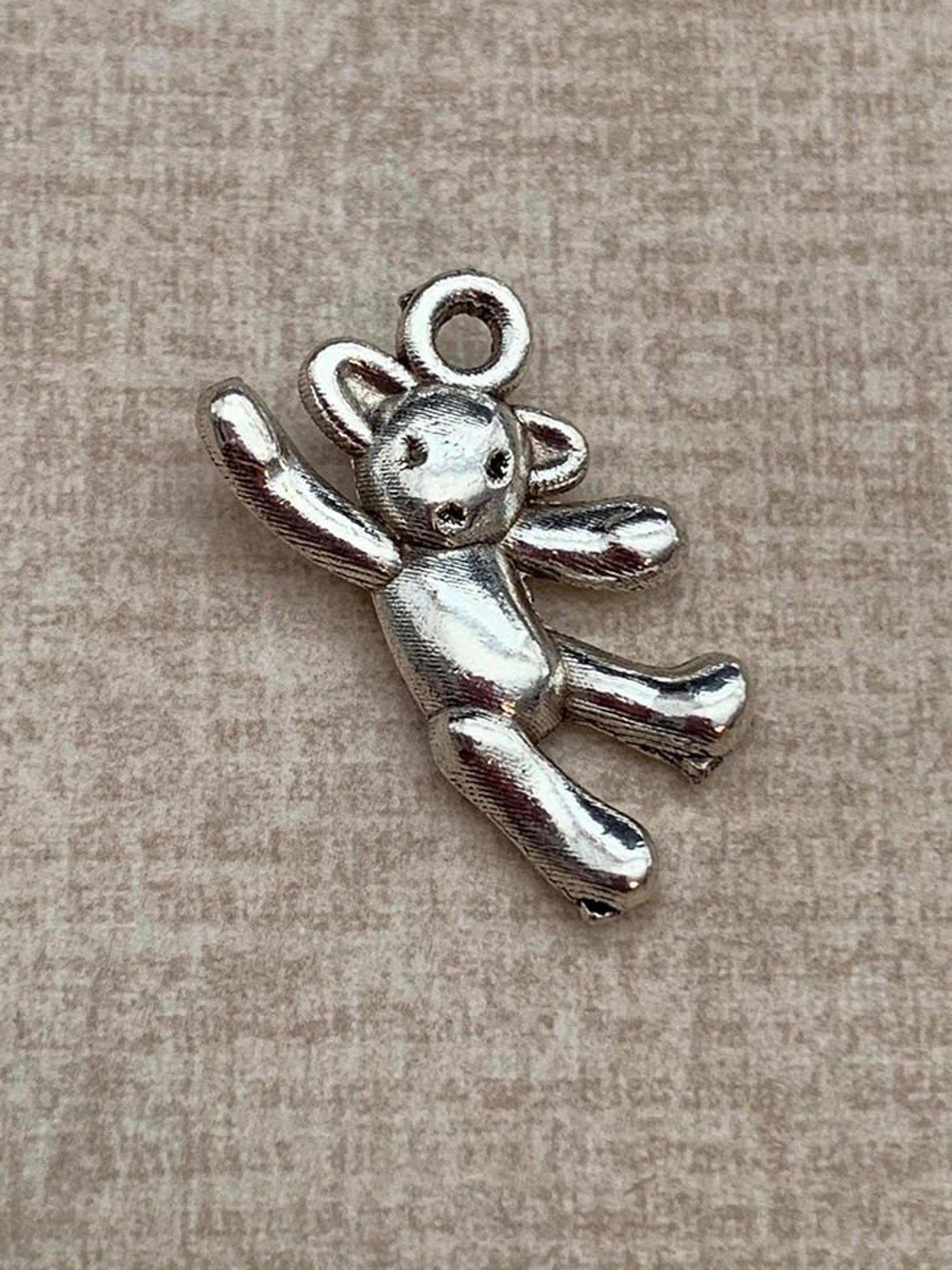 10 Hanging Teddy Bear Charms Teddy Charms Bear Charms Toy - Etsy