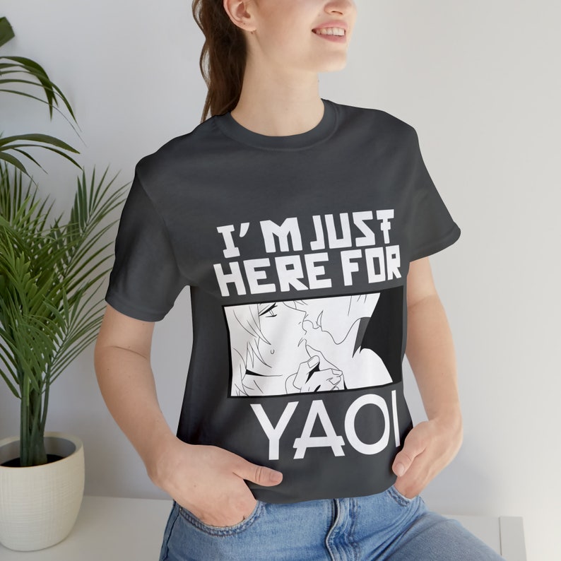 I'm Just Here for Yaoi Shirt - Cute BL Manga Anime Lover Tee - Boys ...