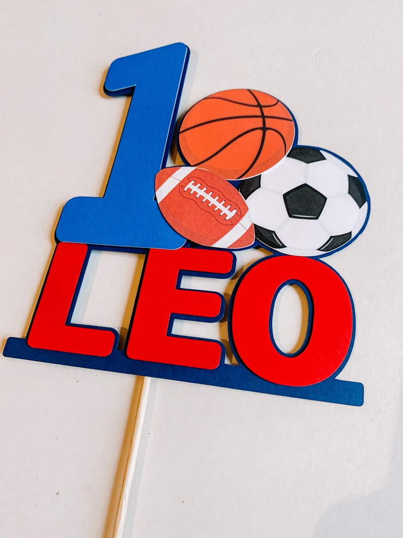 Sports Cake Topper Football Cake Topper Sports Themed - Etsy