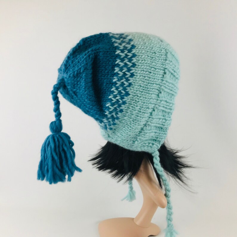 Women's Hat Knitted of Wool With a Pompon | Etsy
