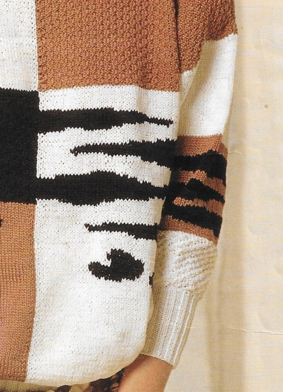 PDF Download Vintage Knitting Pattern Animalistic Sweater African Style ...