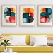 Fun Set of 3 Prints Modern Colorful Art Print Abstract Nursery - Etsy