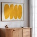 Modern Yellow Abstract Print Digital Print Minimalist Wall Art Ultra ...