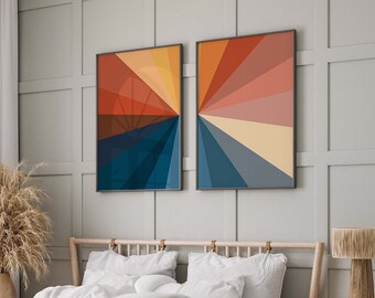 Fun Modern Color Block Digital Art Print - Etsy