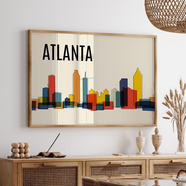 Atlanta Skyline - Etsy