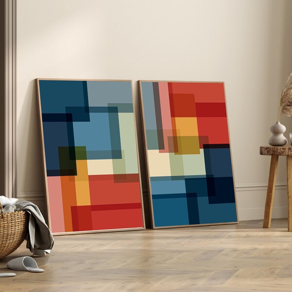 Color Block Art - Etsy