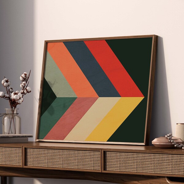 Chevron Wall Art - Etsy