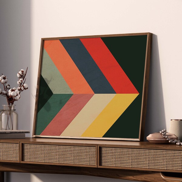 Chevron Art Print - Etsy