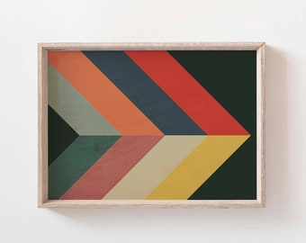 Chevron Art Print - Etsy