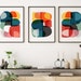 Fun Set of 3 Prints Modern Colorful Art Print Abstract Nursery - Etsy