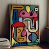 Large Cool Abstract Colorful Wall Art Print - Etsy