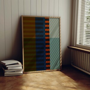 Large Bold Color Block Modern Art Print - Etsy