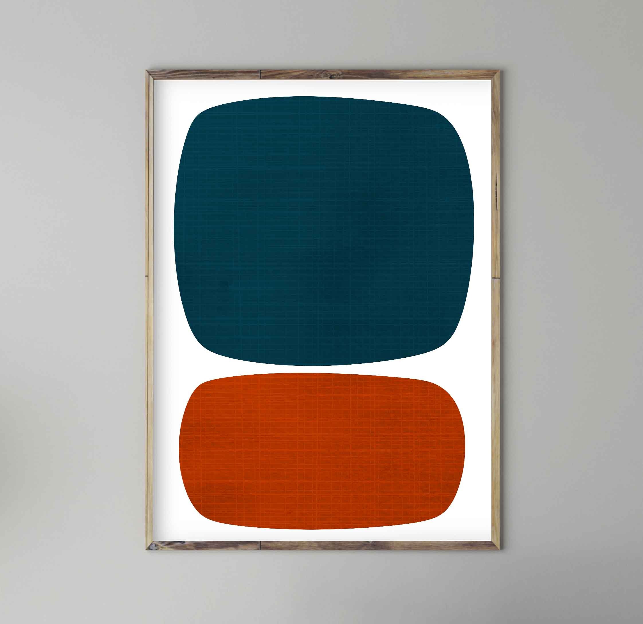 Mid Century Art Large Print Modern Wall Art Print Mid | Etsy