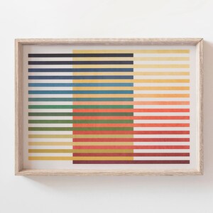 Modern Color Block Art Print - Etsy
