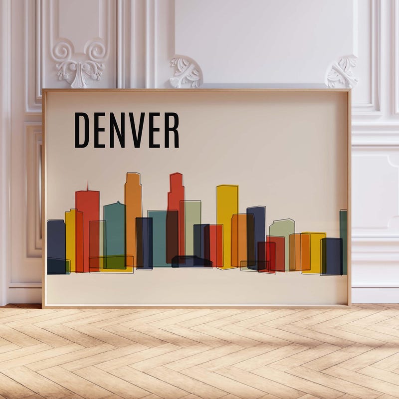 Large Denver Wall Art - Etsy