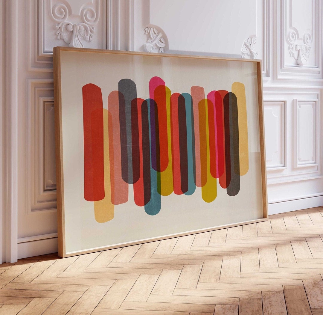 Bold Large Colorful Abstract Art Print - Etsy