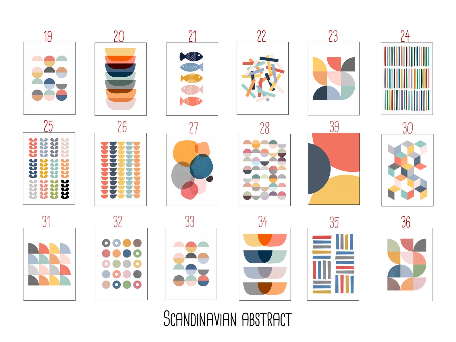 Set of 6 Prints Set of ANY 6 Printables Gallery Wall Art | Etsy