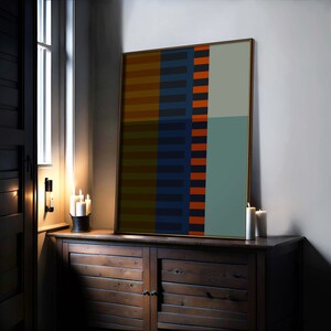 Large Bold Color Block Modern Art Print - Etsy