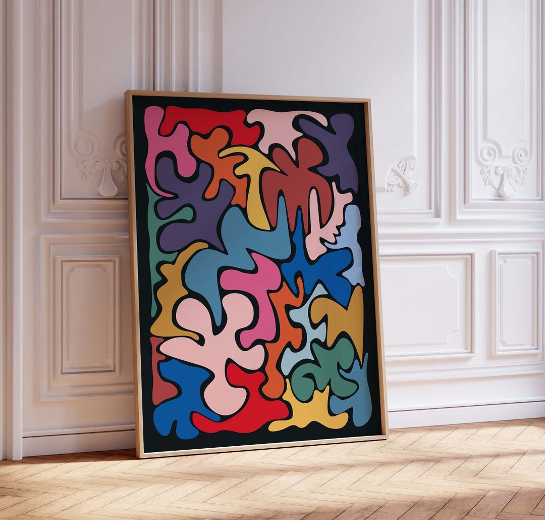 Colorful Fun Abstract Digital Art Print - Etsy