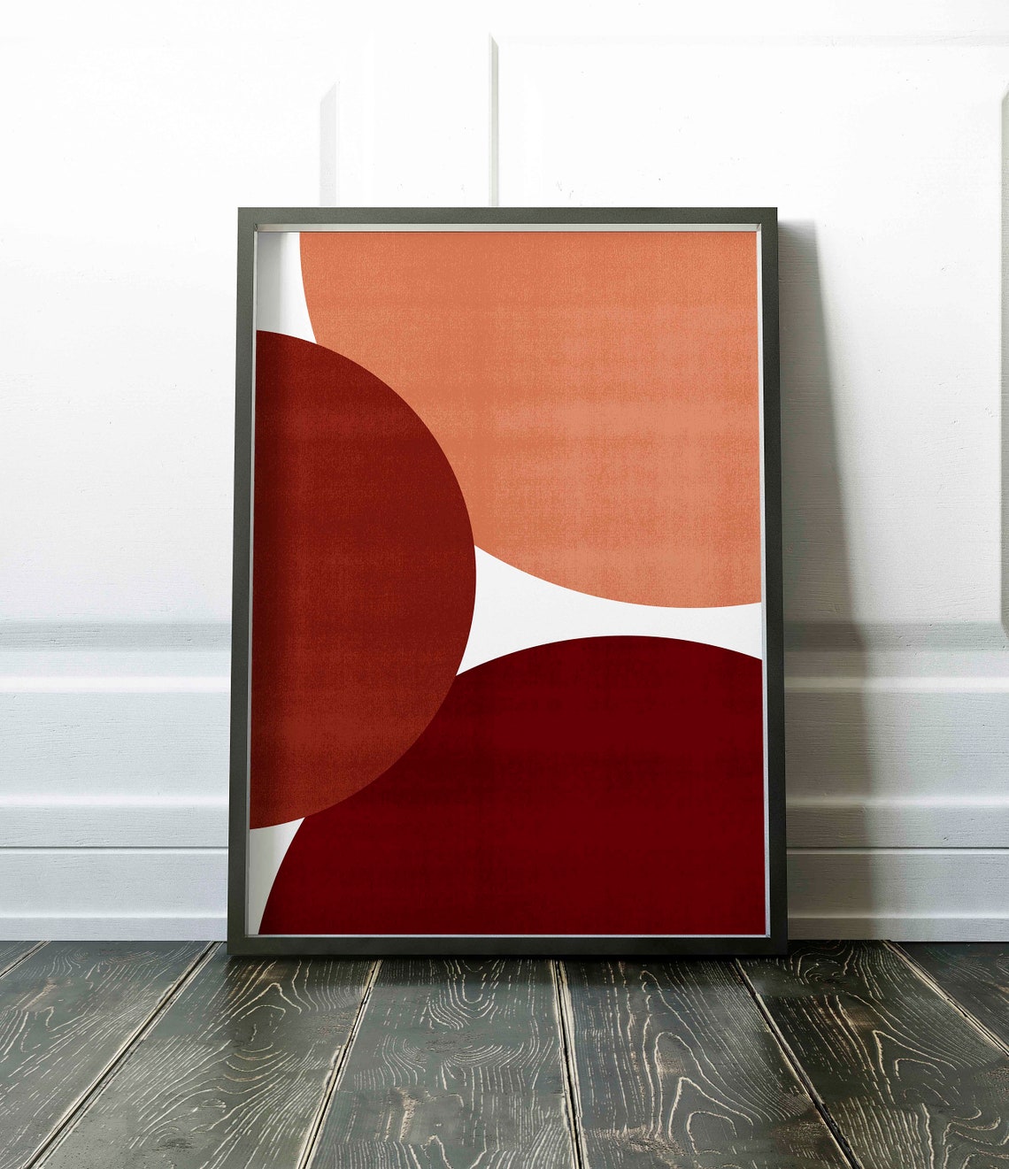 Warm Dark Red Abstract Art Large Wall Art Burgundy Red Wall - Etsy
