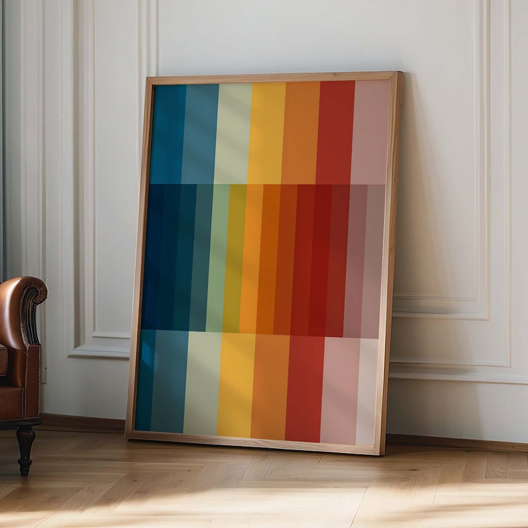 Fun Modern Color Block Digital Art Print - Etsy