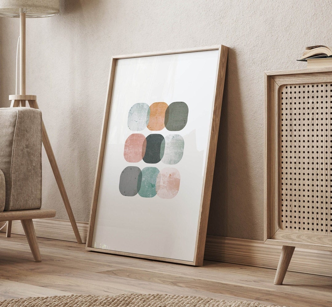 Boho Scandinavian Abstract Printable - Etsy