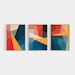 Abstract Color Block Wall Art Set of 3 Home Decor Set of Wall - Etsy