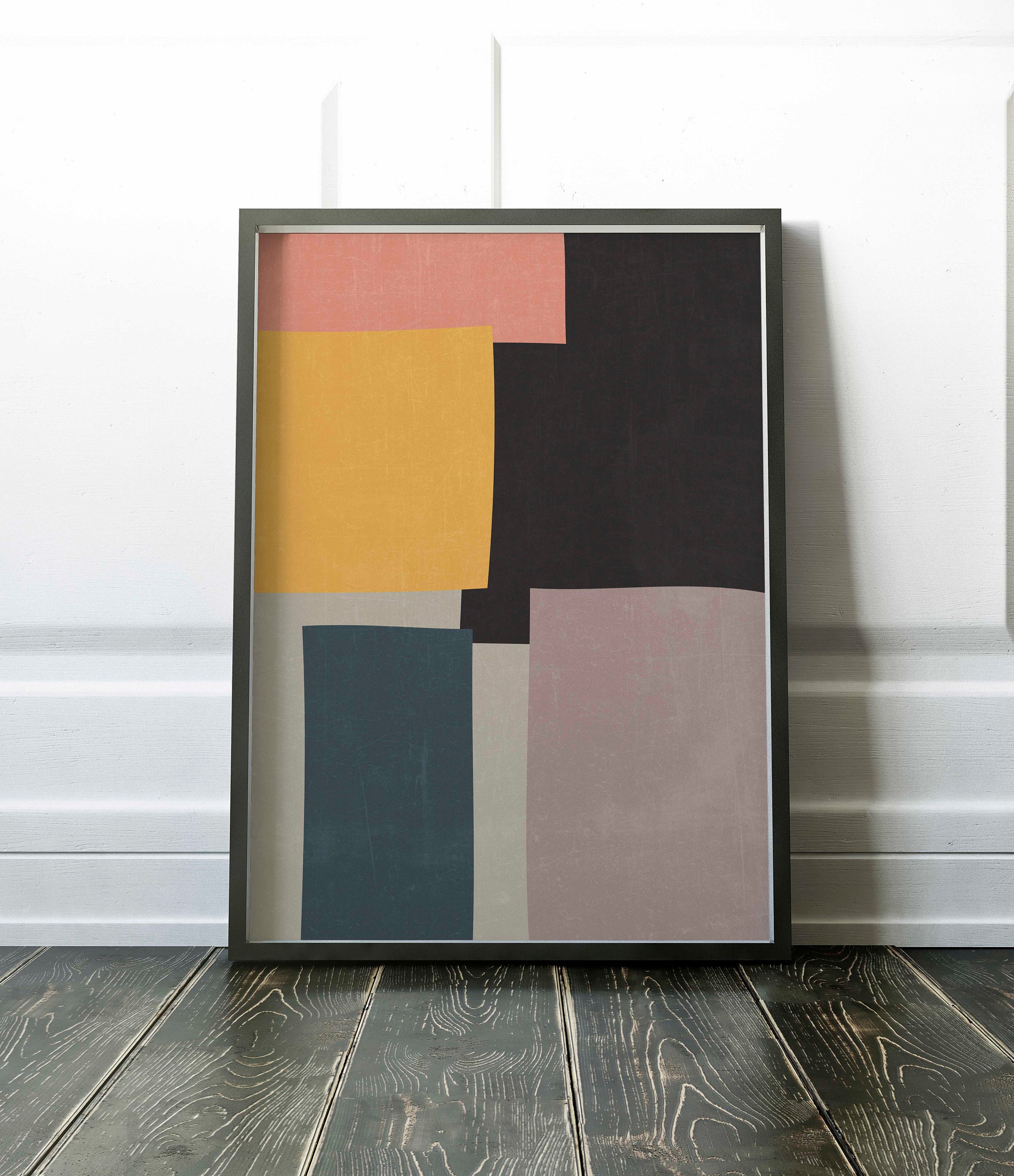 Set of 2 Prints Abstract Color Block Art Abstract Art Prints | Etsy