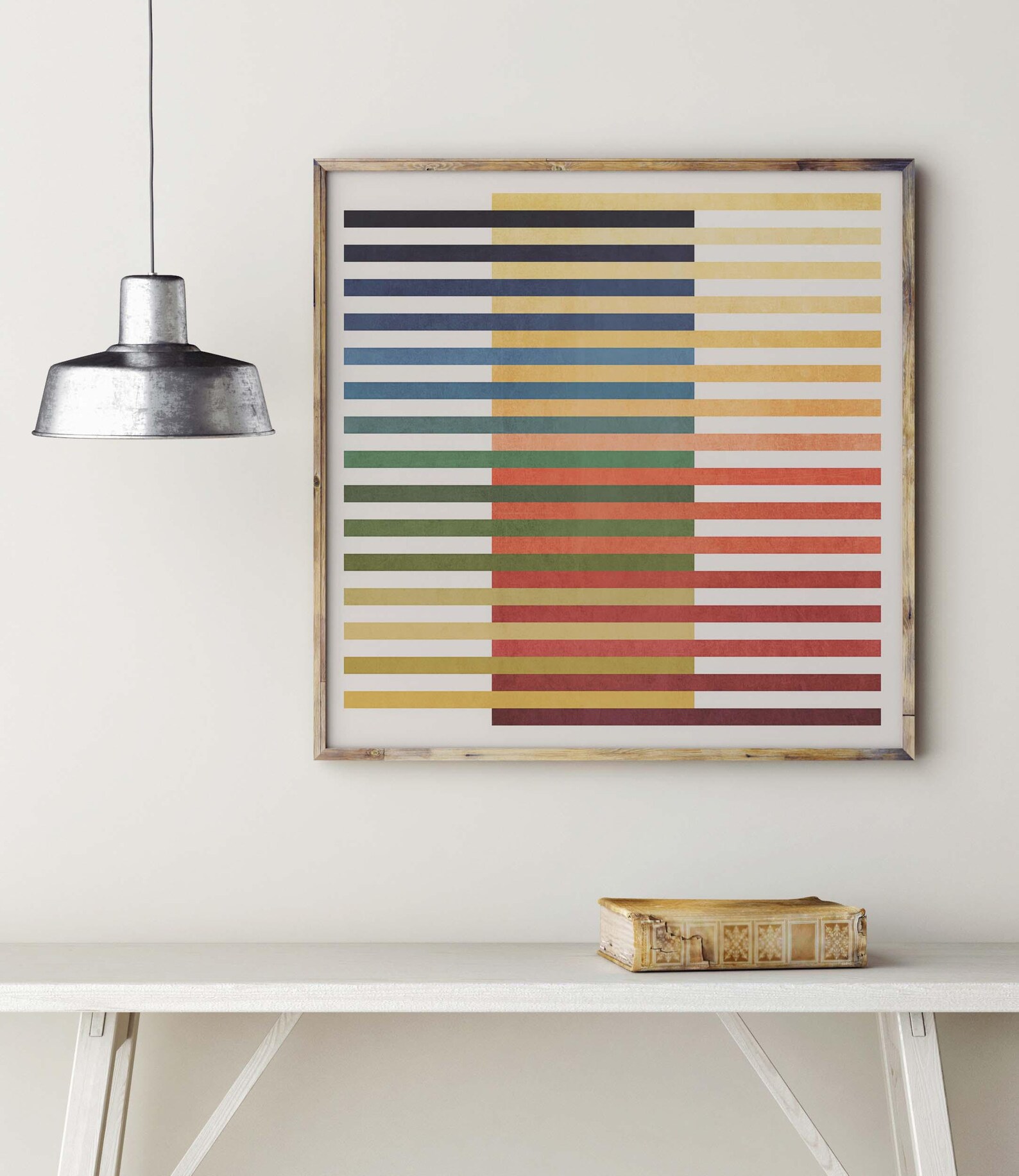 Modern Colorful Line Art Square Print - Etsy