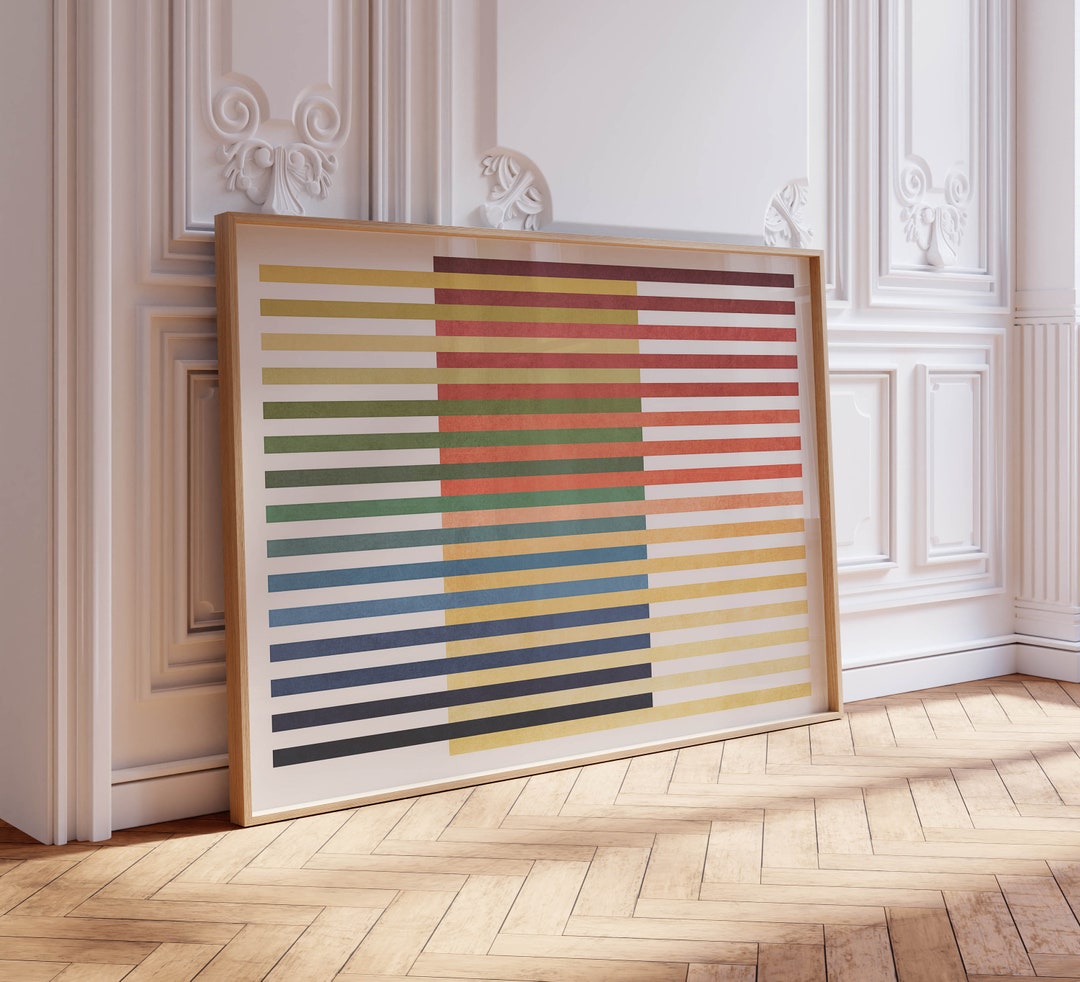 Modern Color Block Art Print - Etsy