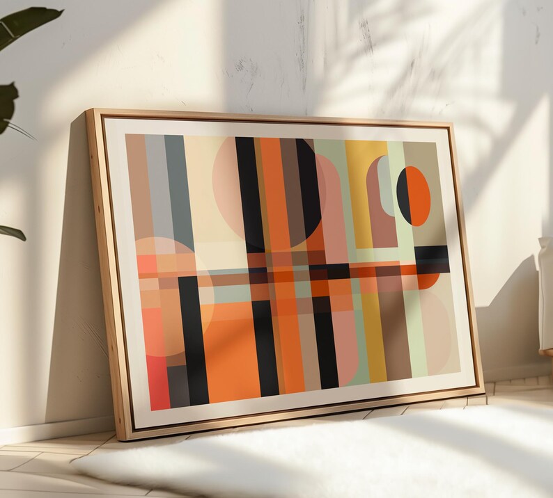 Bold Modern Geometric Wall Art Print - Etsy Hong Kong