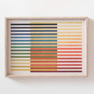 Modern Color Block Art Print - Etsy