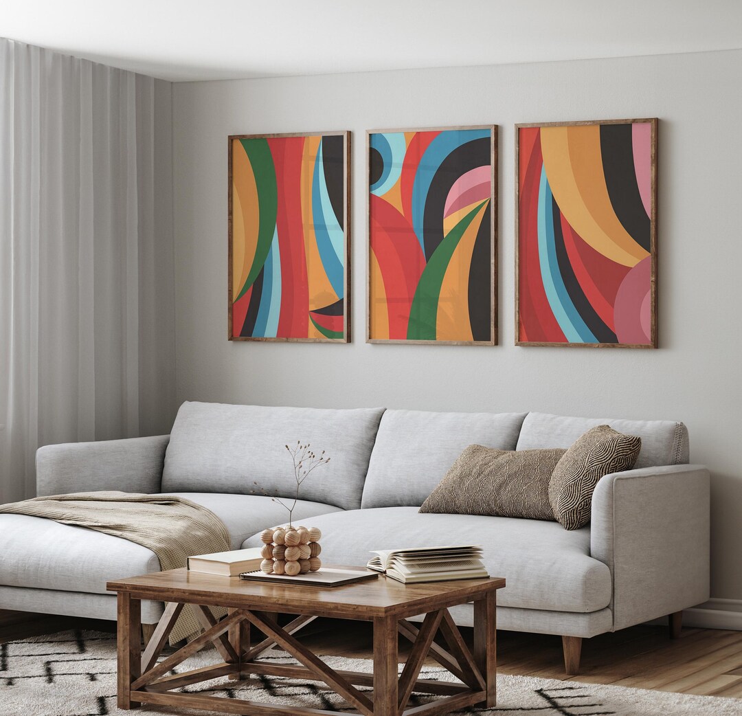 Set of 3 Modern Abstract Printables - Etsy