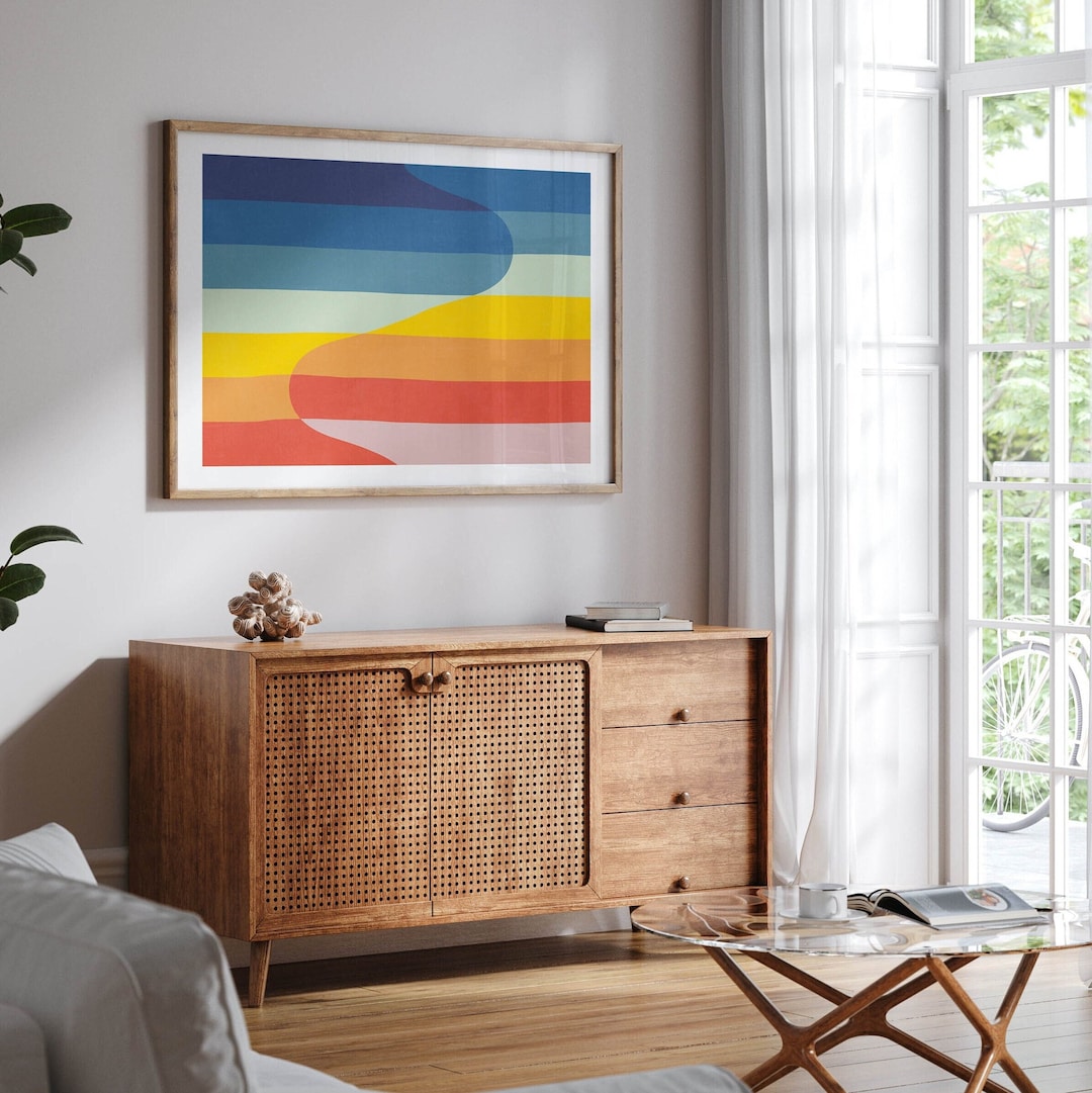 Cool Modern Colorful Abstract Art Print - Etsy