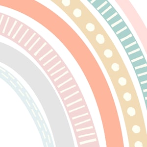 Boho Rainbow Wall Art Printable Rainbow Poster Wall Decor | Etsy