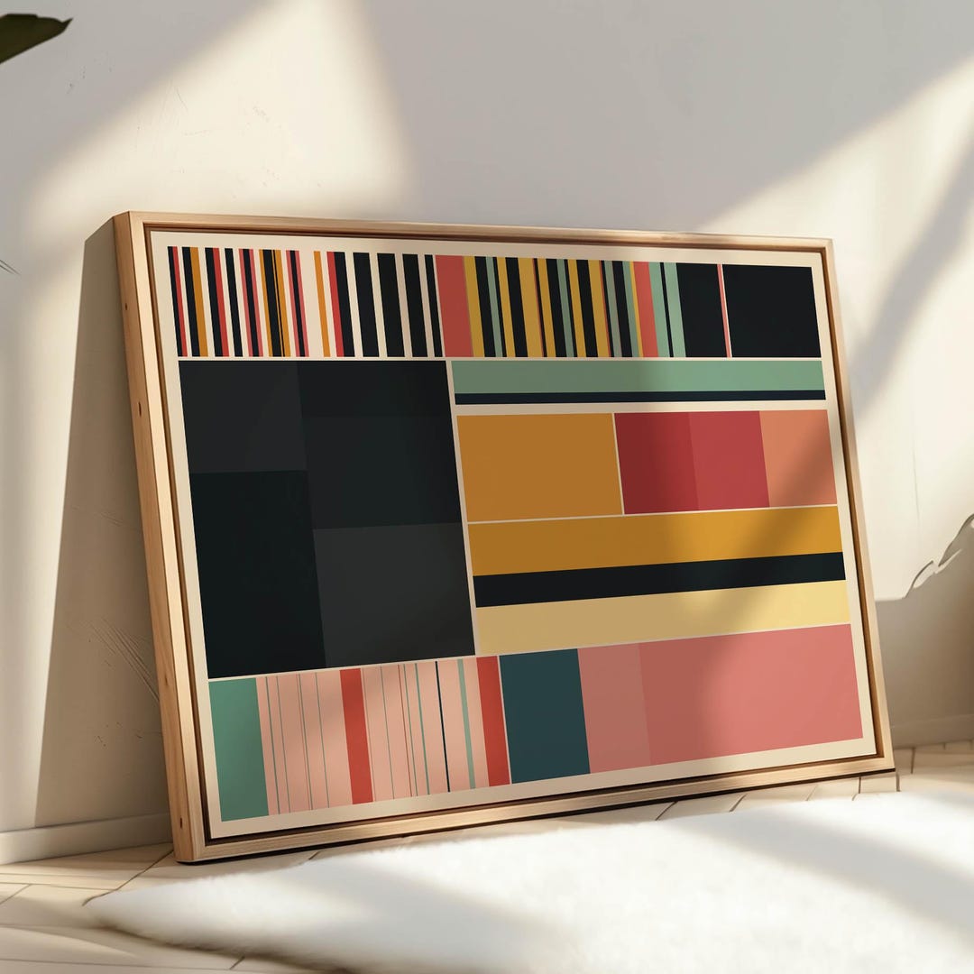 Modern Color Block DIGITAL Wall Art - Etsy