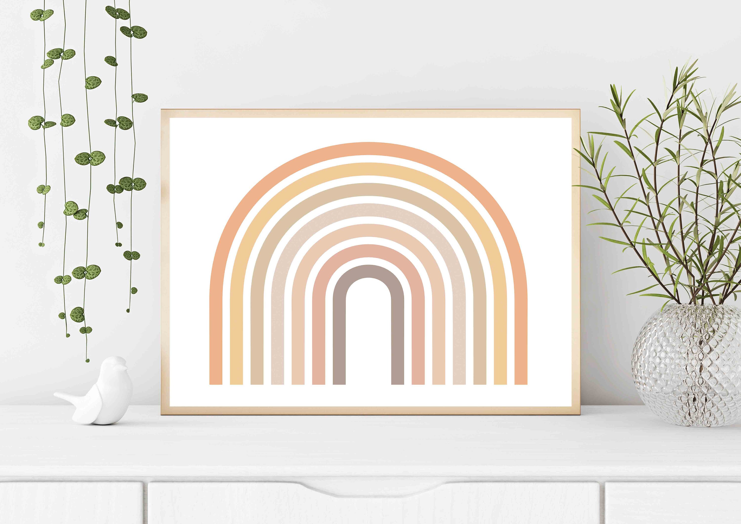 Large Rainbow Print Gender Neutral Nursery Decor Kids Art - Etsy UK