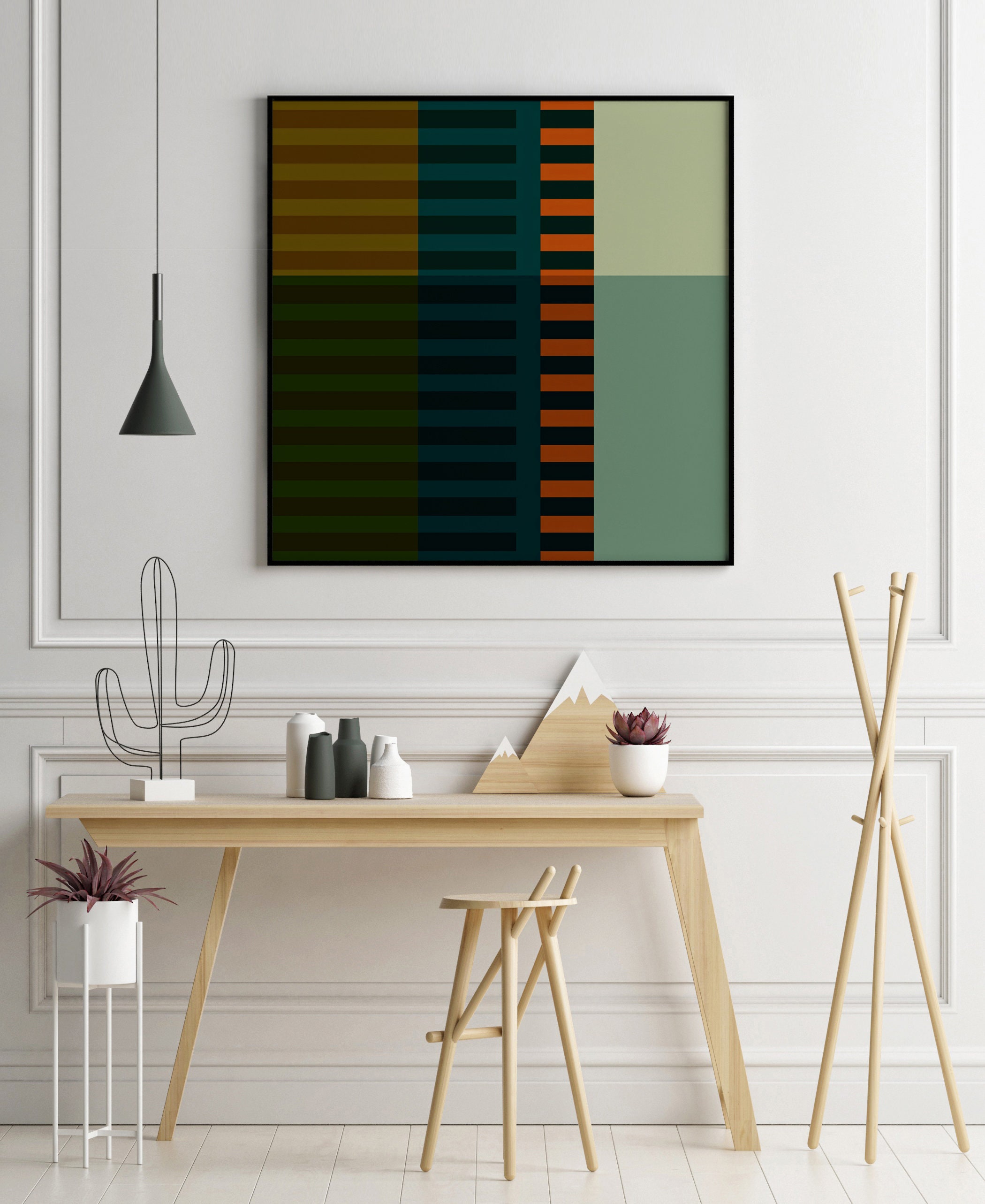 Large Modern Art Abstract Square Print - Etsy