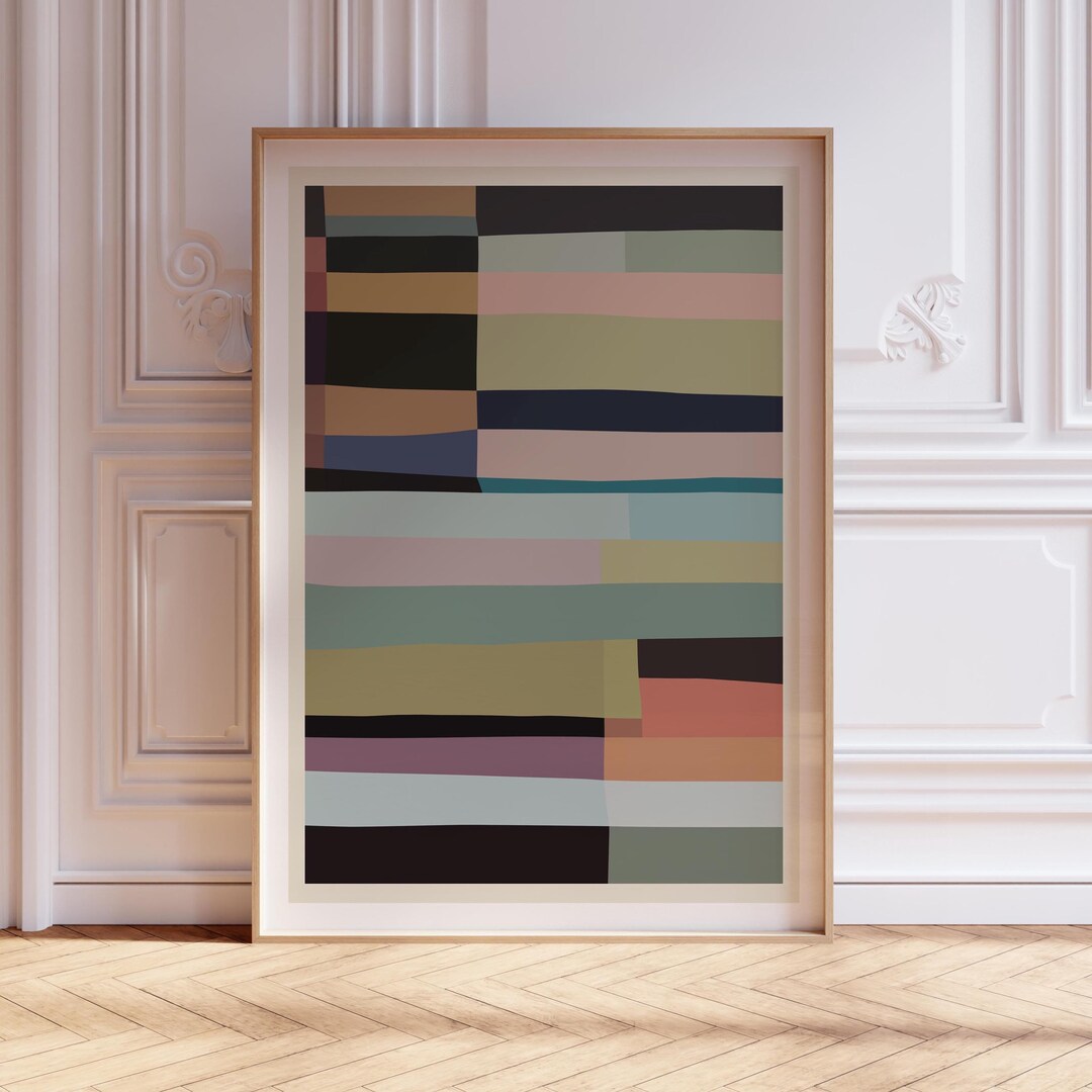 Modern Abstract Art Block Print - Etsy