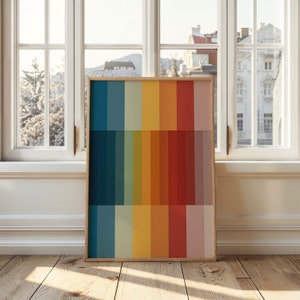 Fun Modern Color Block Digital Art Print - Etsy