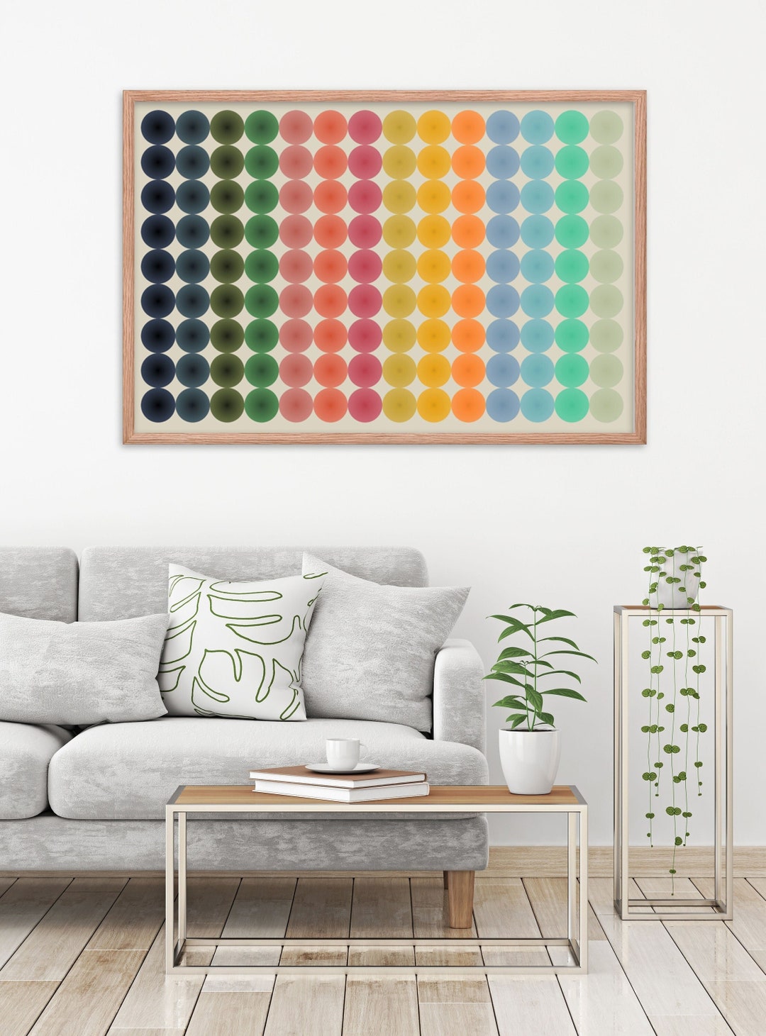 Large Colorful Modern Abstract Art Colorful Framed Poster Extra Large ...