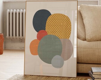Playroom Colorful Art, Abstract Nursery Wall Art Print, Scandinavian ...