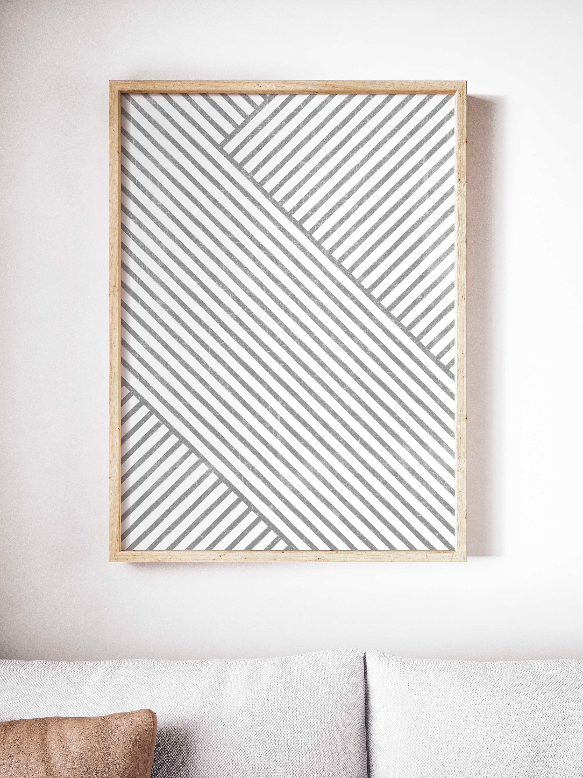 Set of 2 Abstract Line Prints Minimal Living Room Wall Art - Etsy UK