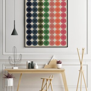 Fun Colorful Abstract Large Wall Art Set of 2 Prints Bold Artwork ...